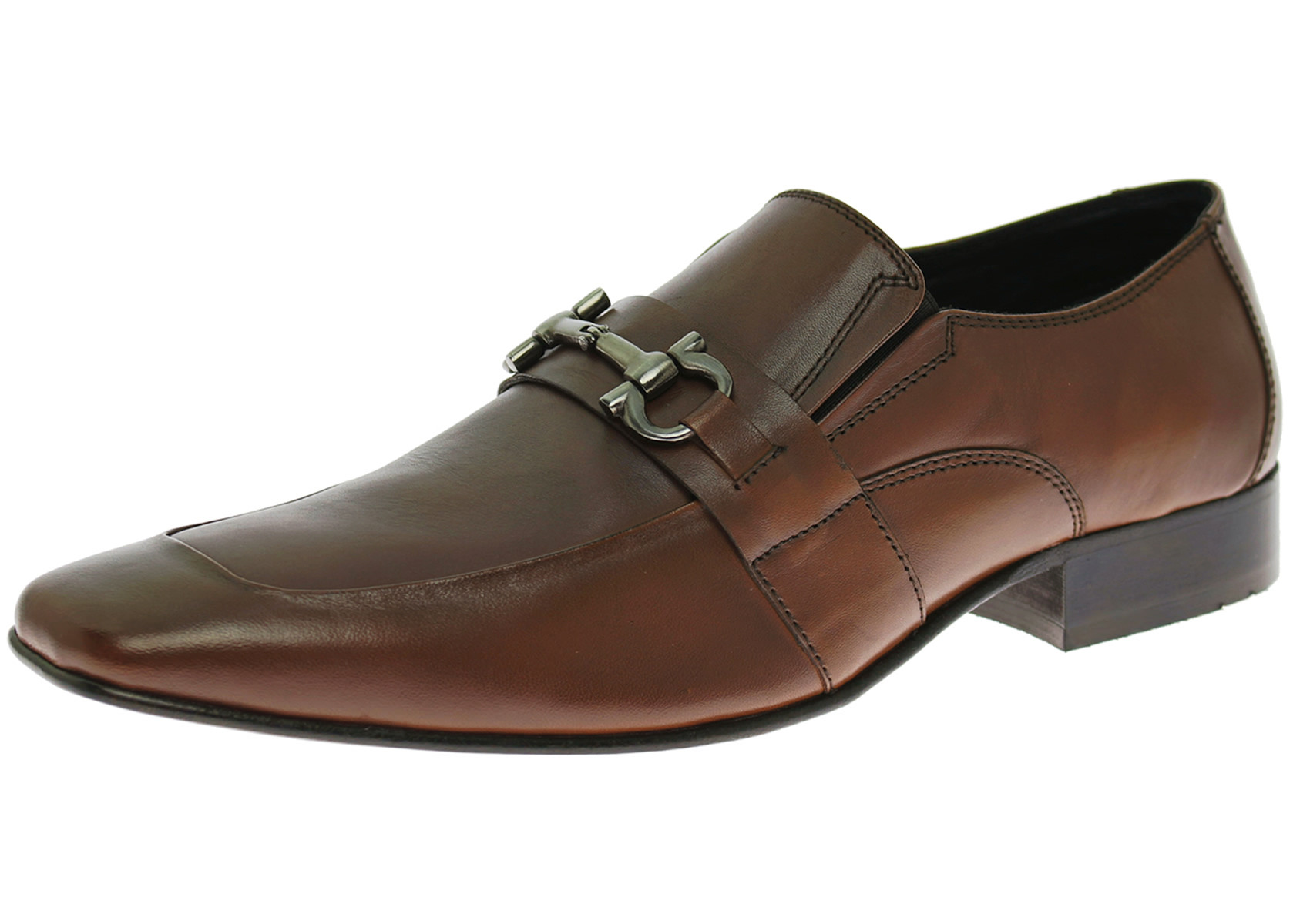 Mens Luciano Natazzi Leather Handmade Shoes Roma Slip-on Dress Loafe ...